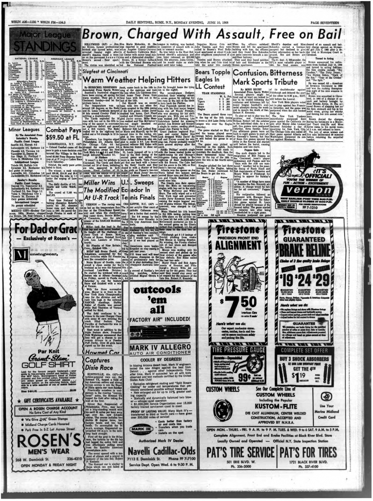 1968 06 09 Utica Rome Feature 5th